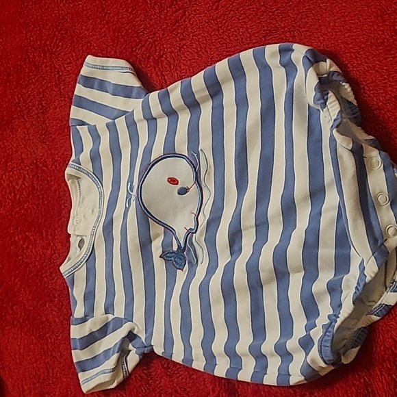 Hug Me First | One Pieces | Hug Me First Blue And White Striped Whale ...